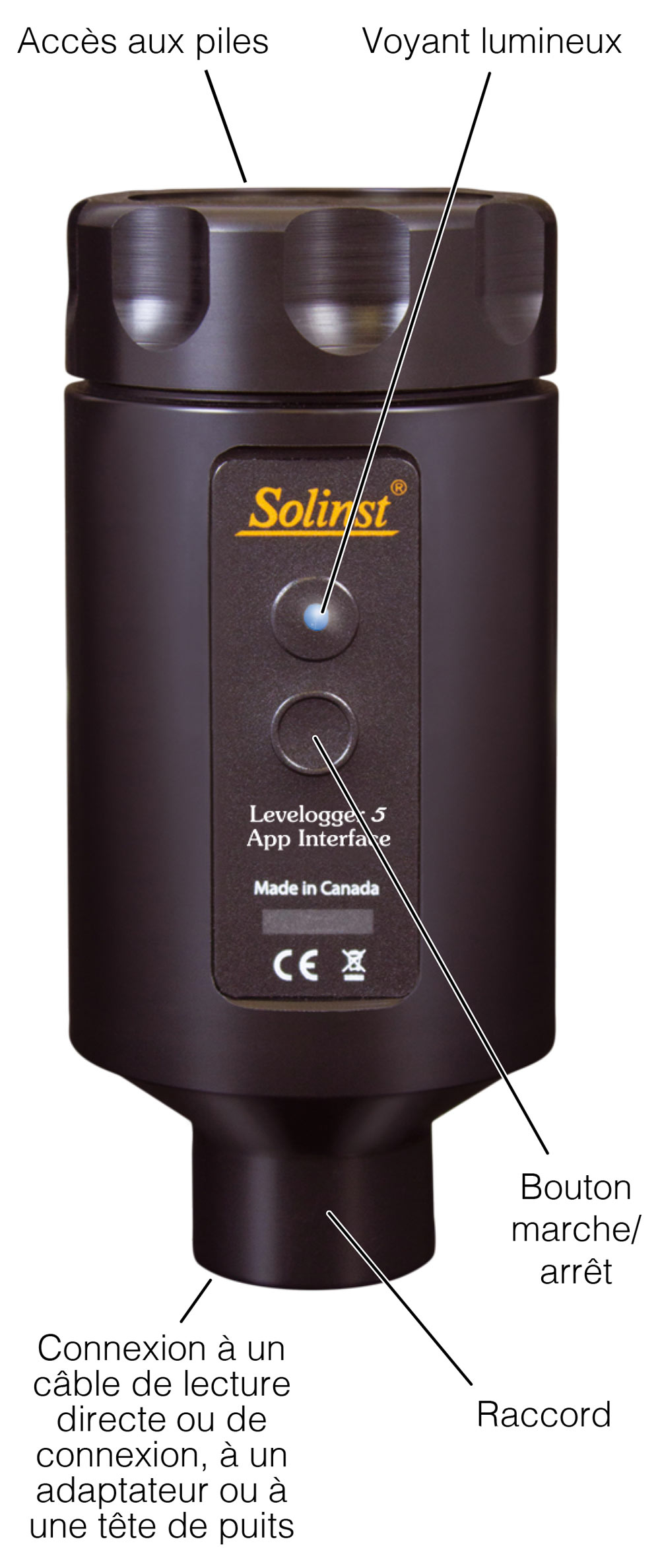 Levelogger 5 App Interface Guide de démarrage rapide pour iOS