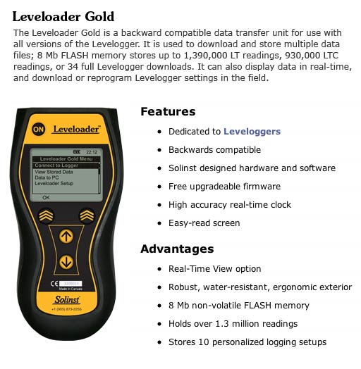 Solinst Levelogger, Reliable Water Level Data Loggers