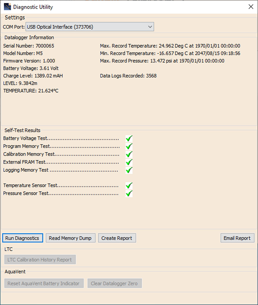 11 Diagnostics Utility