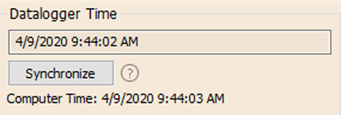 5.4 Datalogger Time