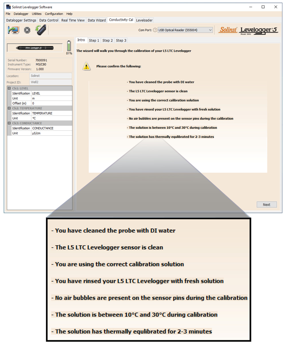 6 LTC Levelogger Edge Calibration