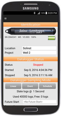 Solinst Levelogger App y Levelogger App Interface para Android™