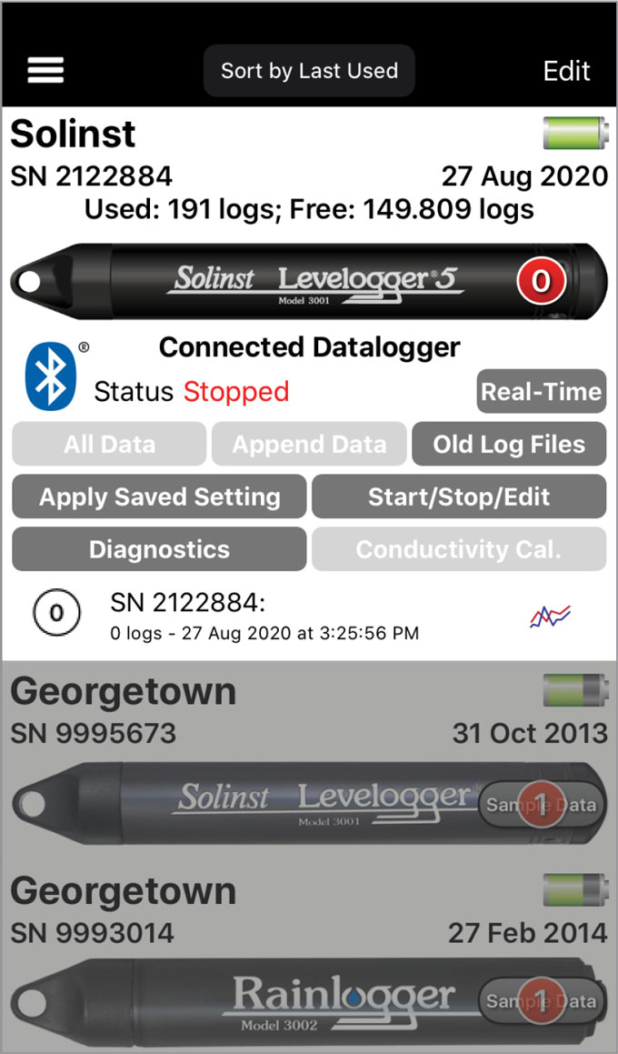 Downloading Solinst Levelogger Data
