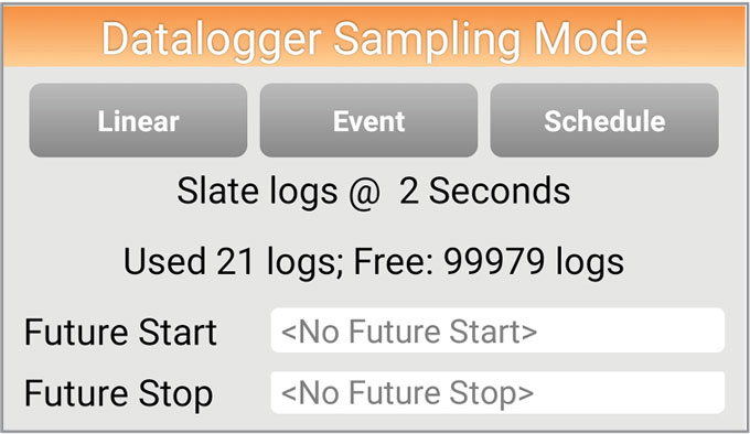 Solinst Datalogger Sampling Mode