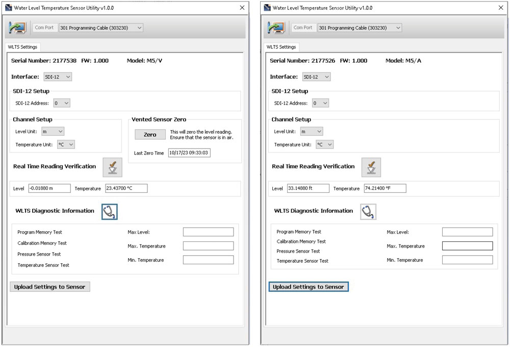 301 SDI-12 User Guide: 2.2: Programming WLTS: Water Level Temperature ...