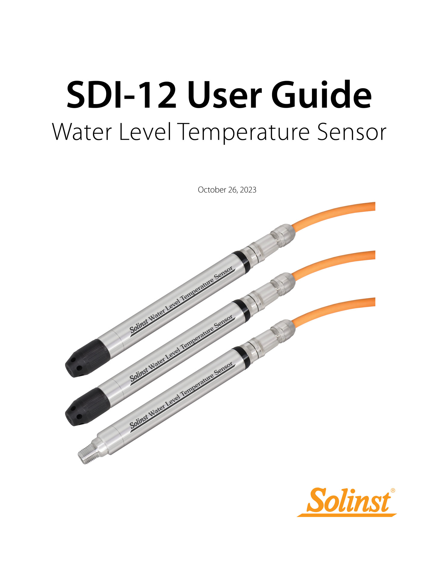 Solinst Water Level Temperature Sensor SDI-12 User Guide