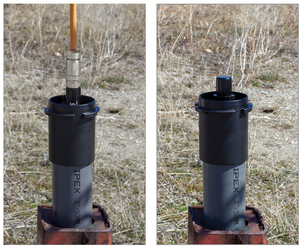 Solinst LevelVent 5 User Guide - 8.1.1 Installing LevelVent in 2 Inch Well