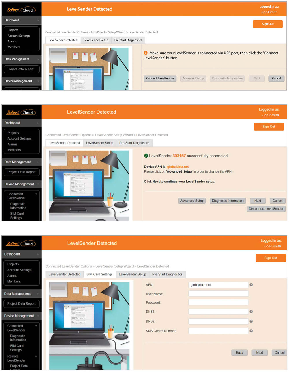 Add LevelSender to Solinst Cloud