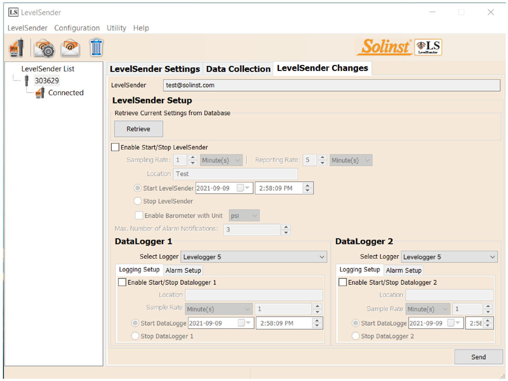 Solinst LevelSender 5: User Guide - 4.3 Changes