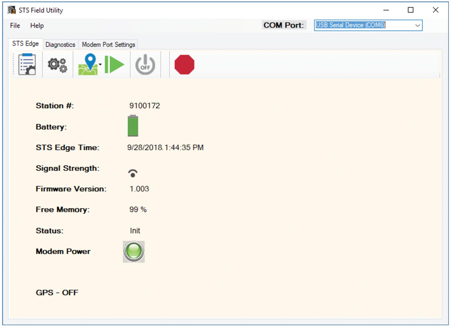 Initialize Your STS Telemetry System