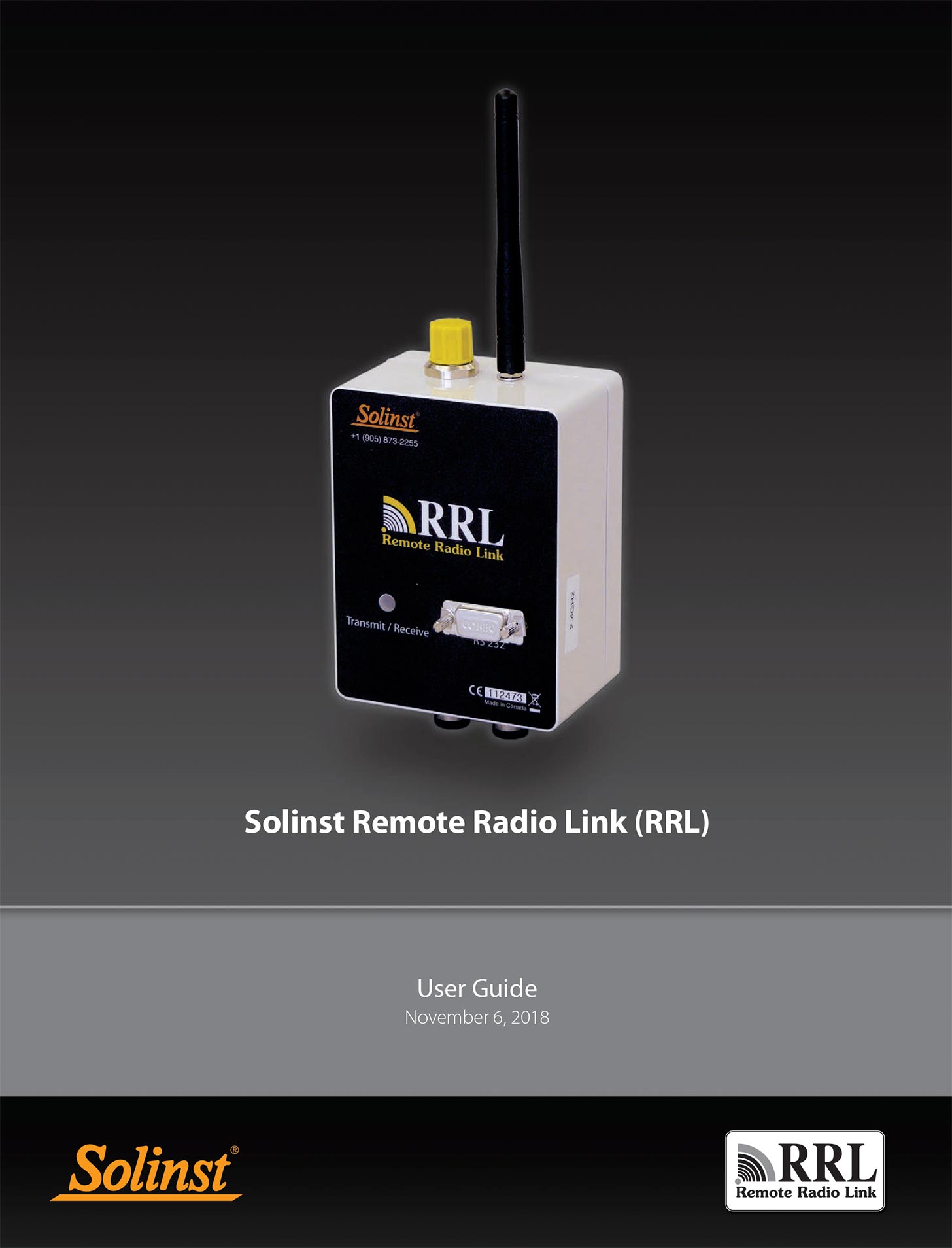 RRL Remote Radio Link Telemetry System User Guide