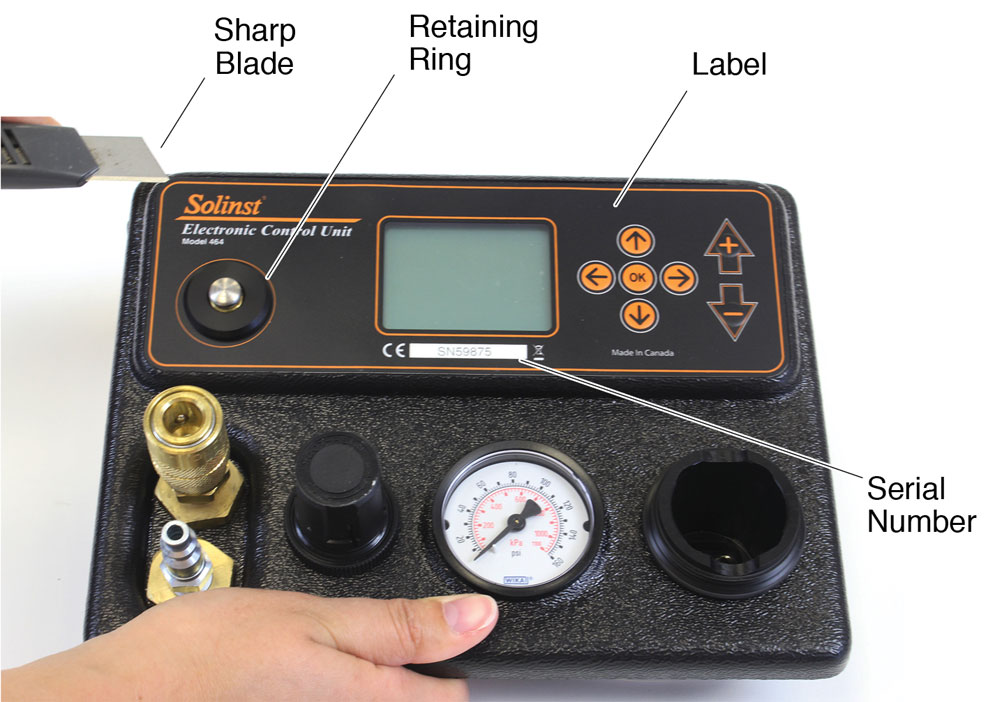 Electronic Pump Control Unit Label Replacement