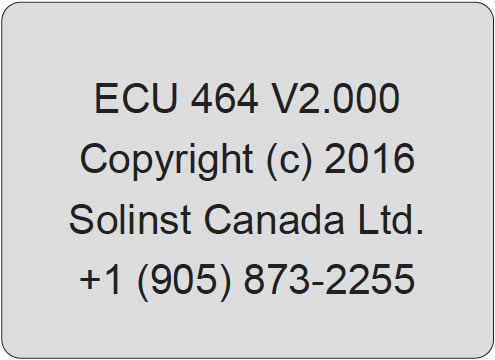 464 ECU User Guide: 2.1 Start-up