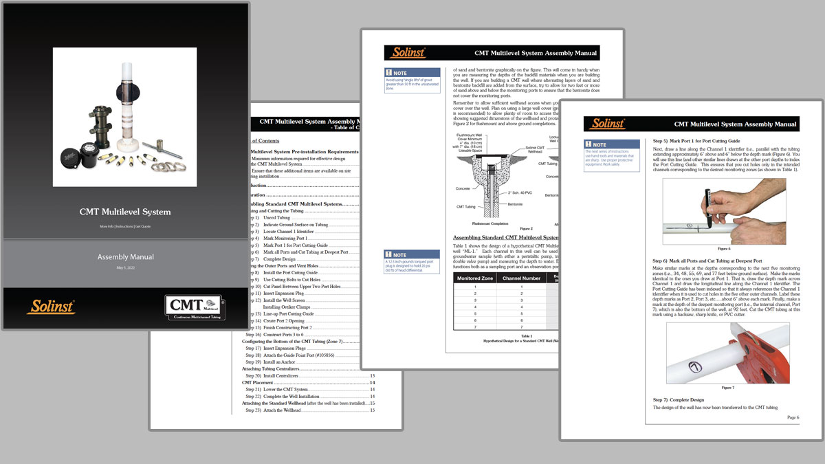 Instrucciones del sistema multinivel CMT: Control de las aguas subterráneas
